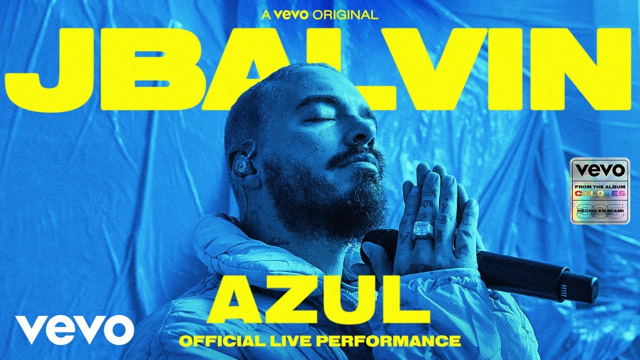 J Balvin - Azul (Official Live Performance) | Vevo - Tico Urbano