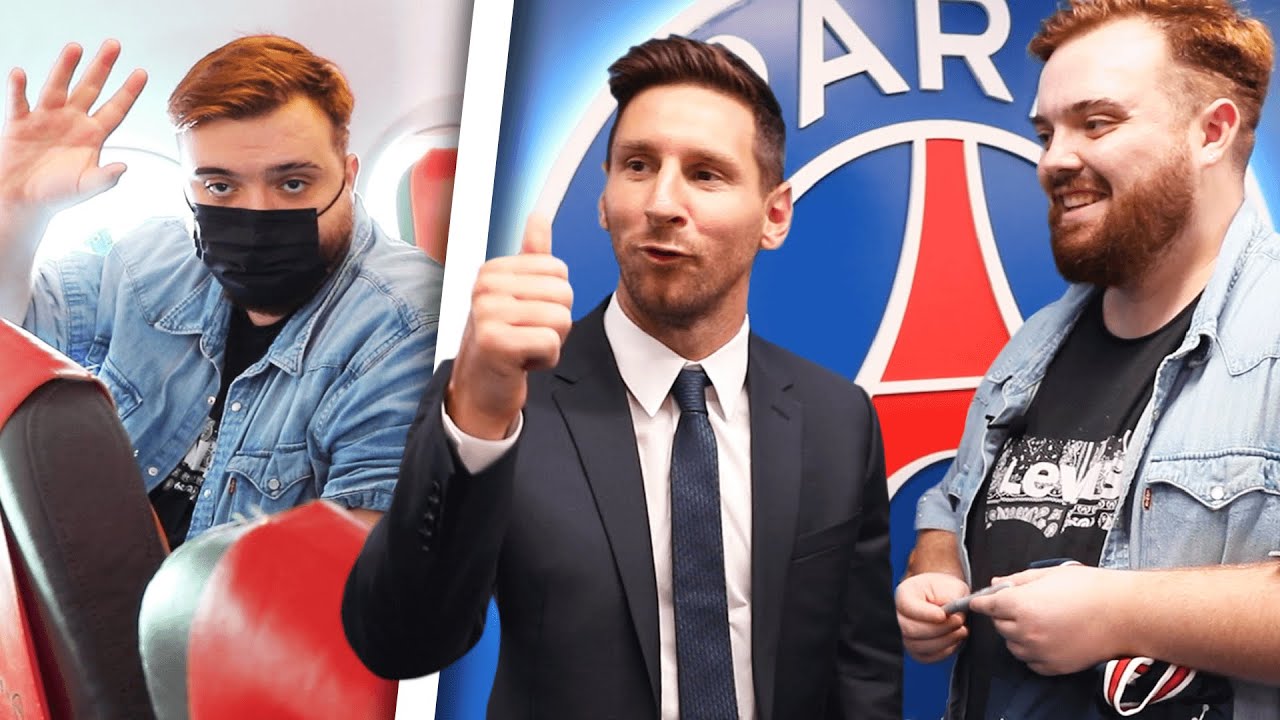 Ibai Llanos junto a Leo Messi en París - Tico Urbano