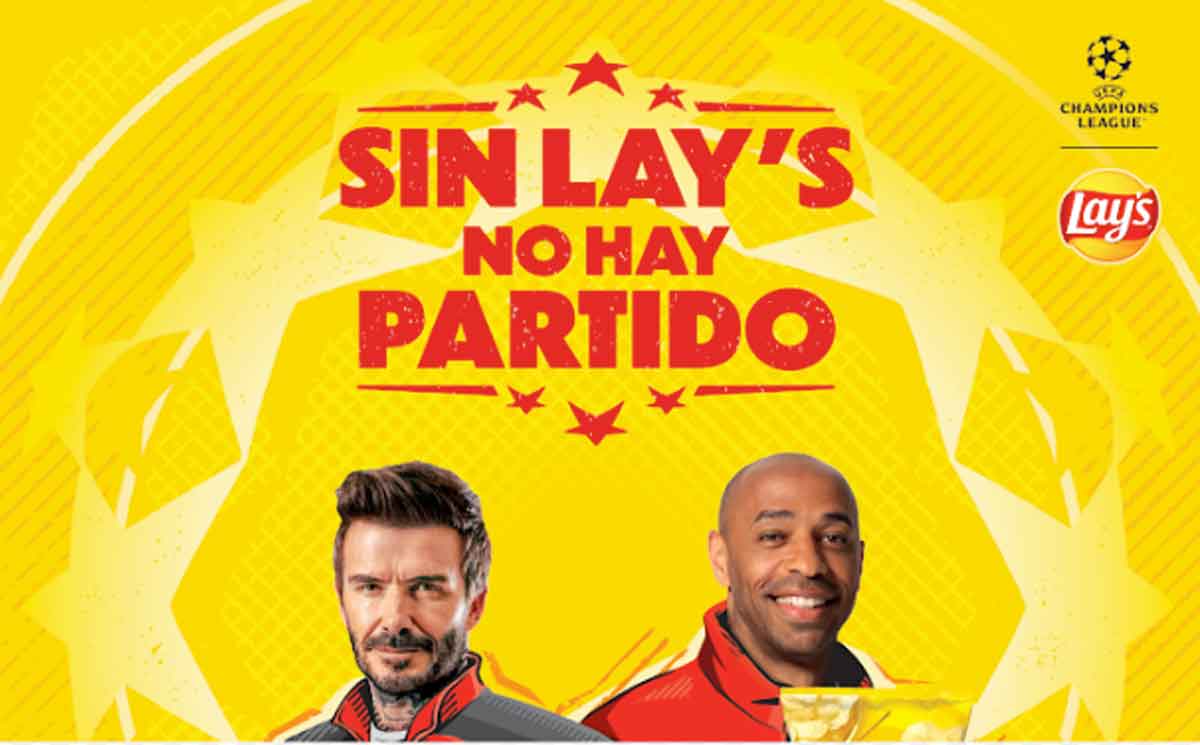 Lay's junto a los íconos del fútbol David Beckham y Thierry Henry ...